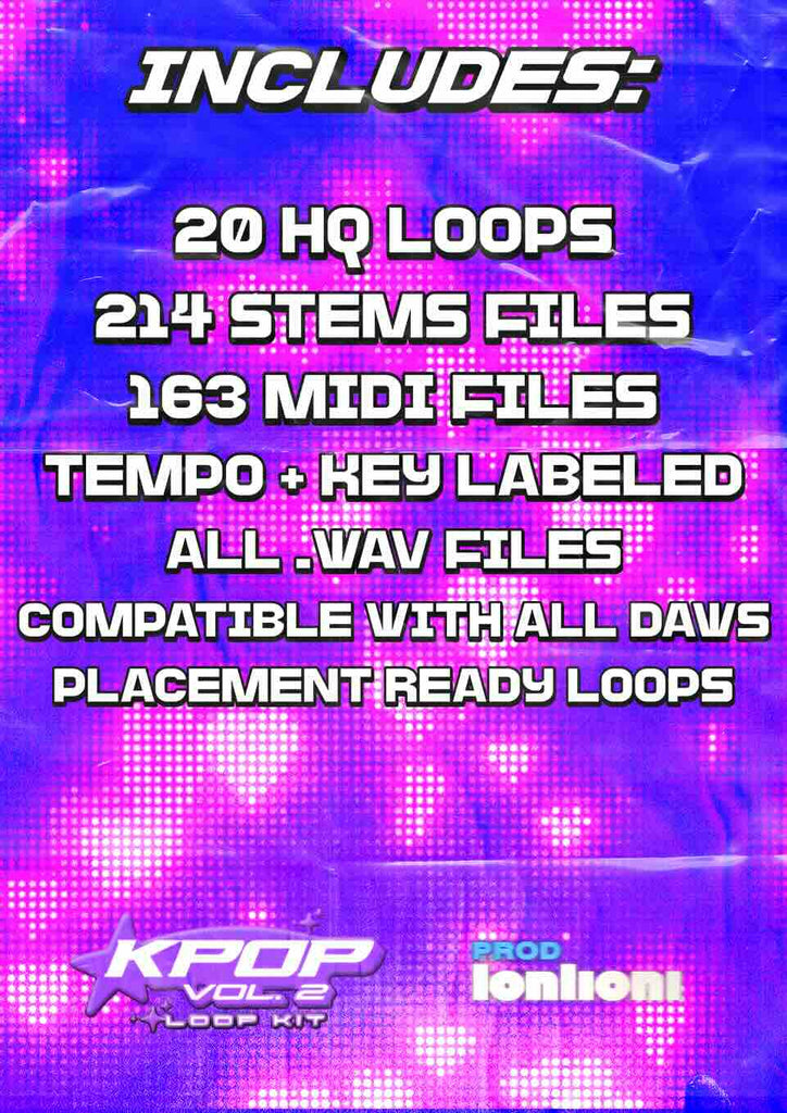 lonlioni Kpop Vol. 1-3 Loop + MIDI Kits Bundle – lonlioni.shop